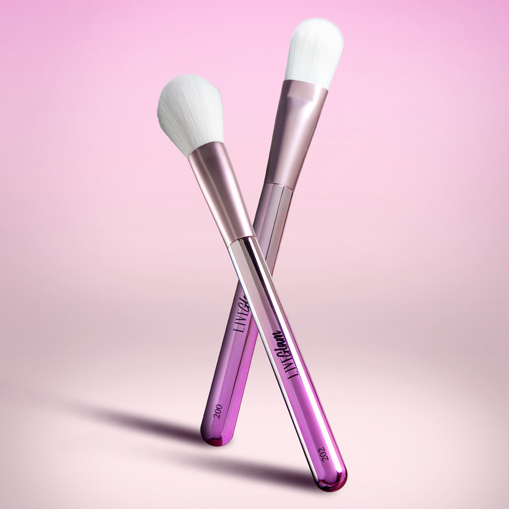 Pink Ombre Complexion Brush Set – LiveGlam Inc.